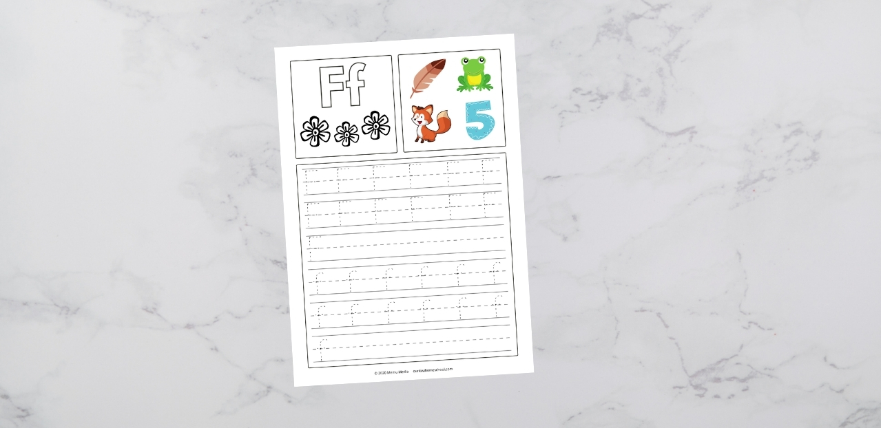 Free Letter F Worksheets - Our Kiwi Homeschool