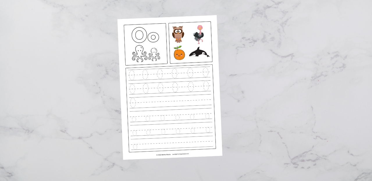 Free Letter O Worksheets - Our Kiwi Homeschool