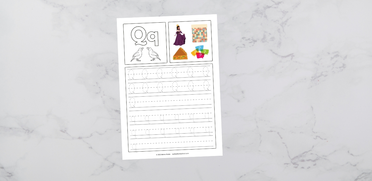 Free Letter Q Worksheets - Our Kiwi Homeschool