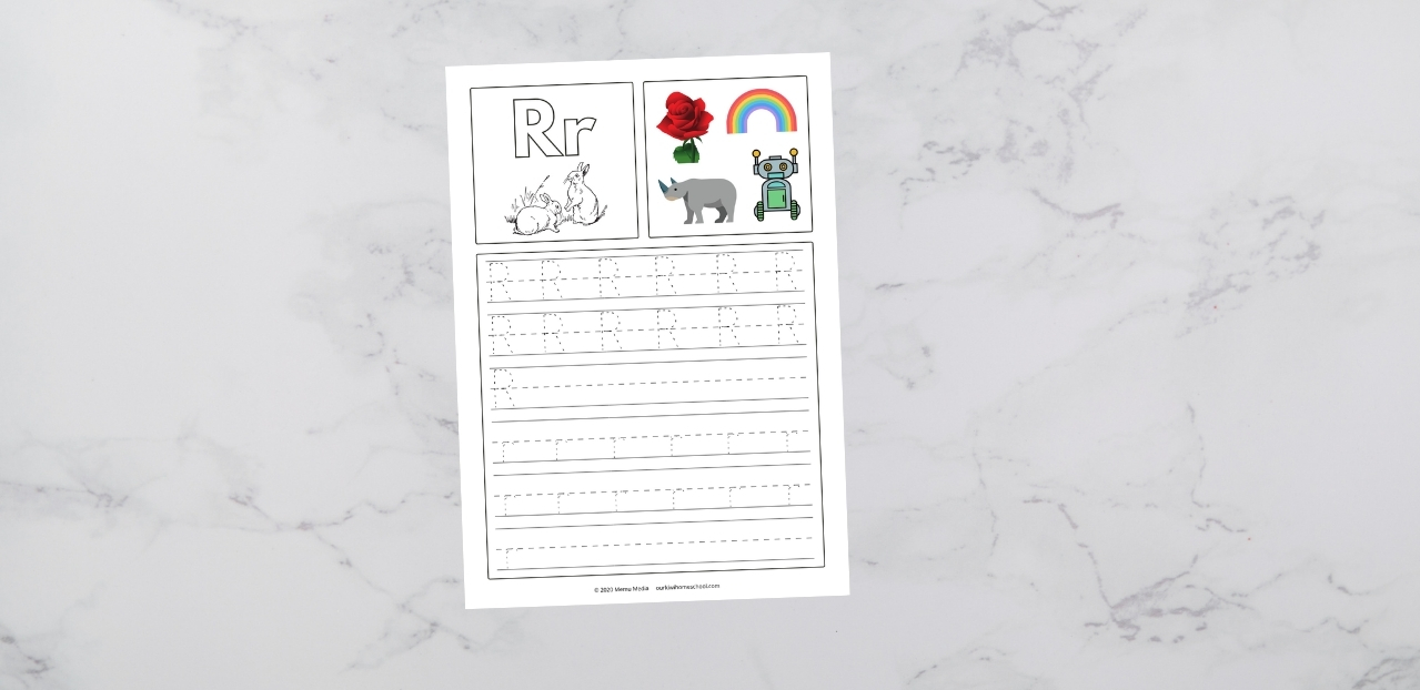 Free Letter R Worksheets - Our Kiwi Homeschool