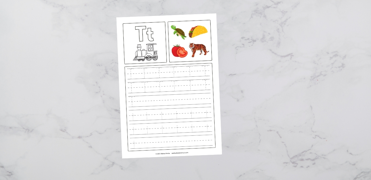 Free Letter T Worksheets - Our Kiwi Homeschool